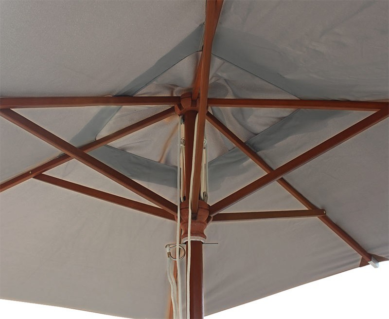 Rectangular 3m x 2m Wooden Parasol